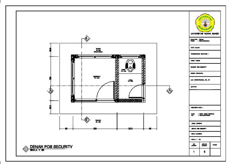 DENAH BARU POS SECURITY | PDF