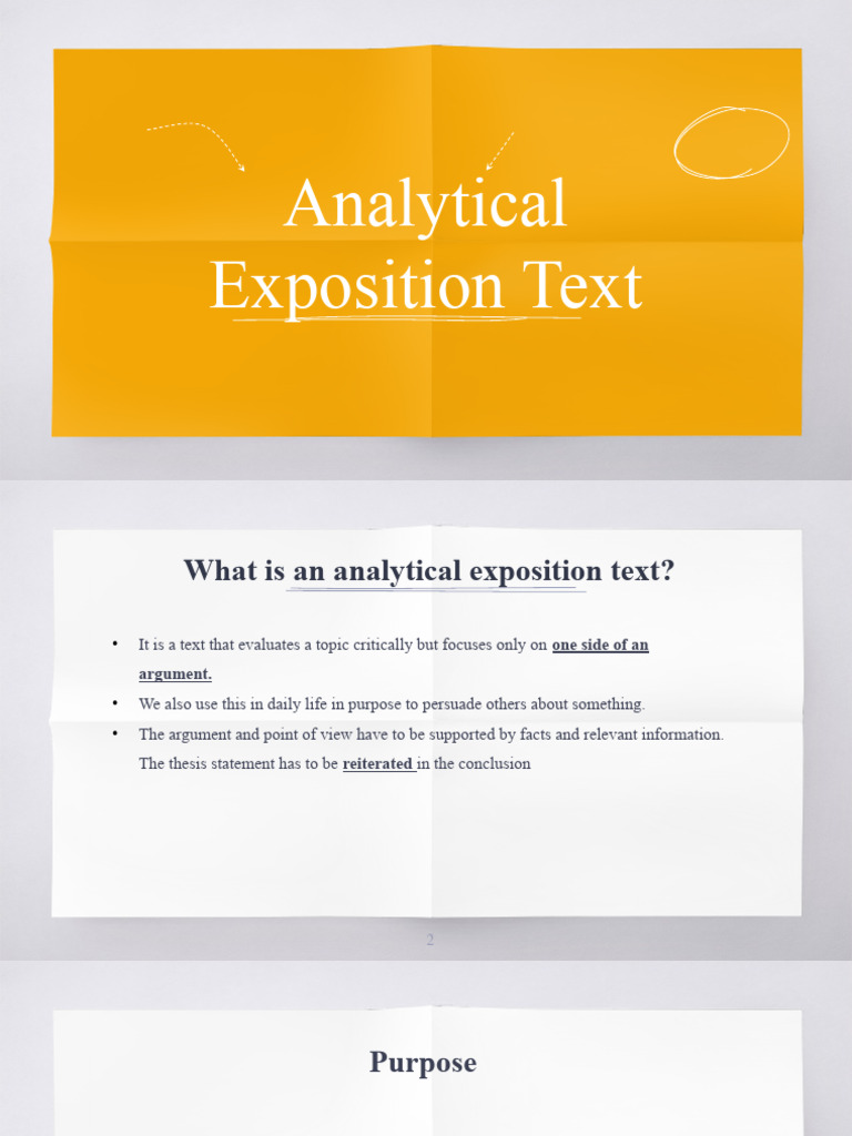 Analytical Exposition Text Guide | PDF | Essays | Argument