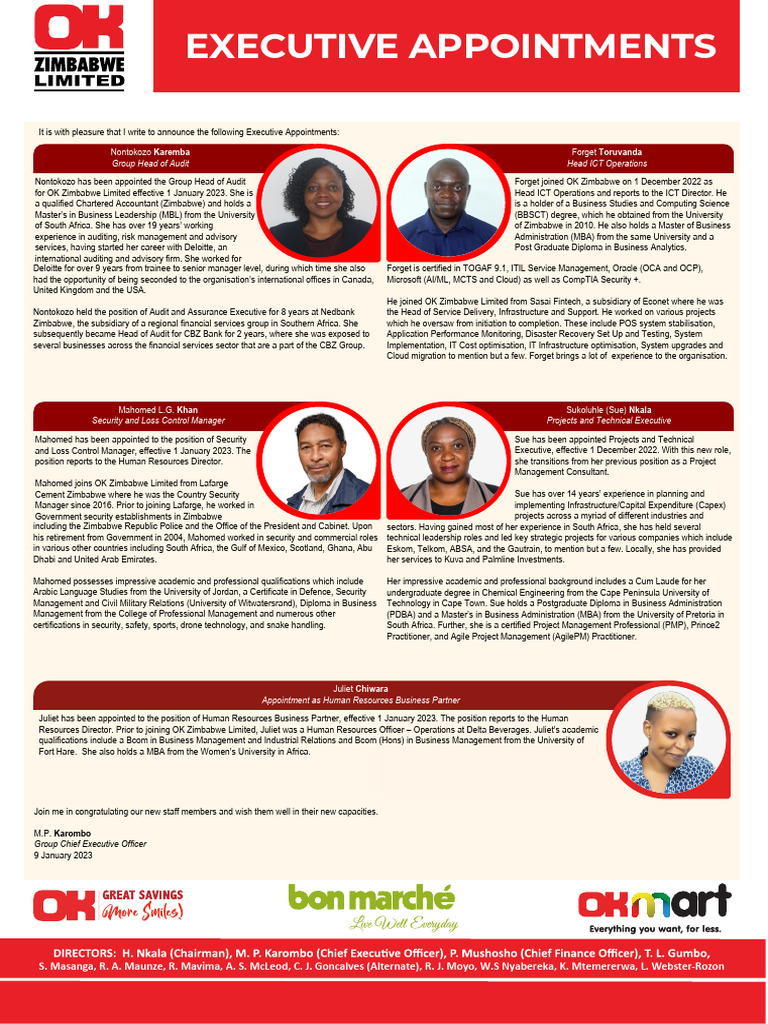 2023 Executive Announcements January | PDF | Diploma | Economies