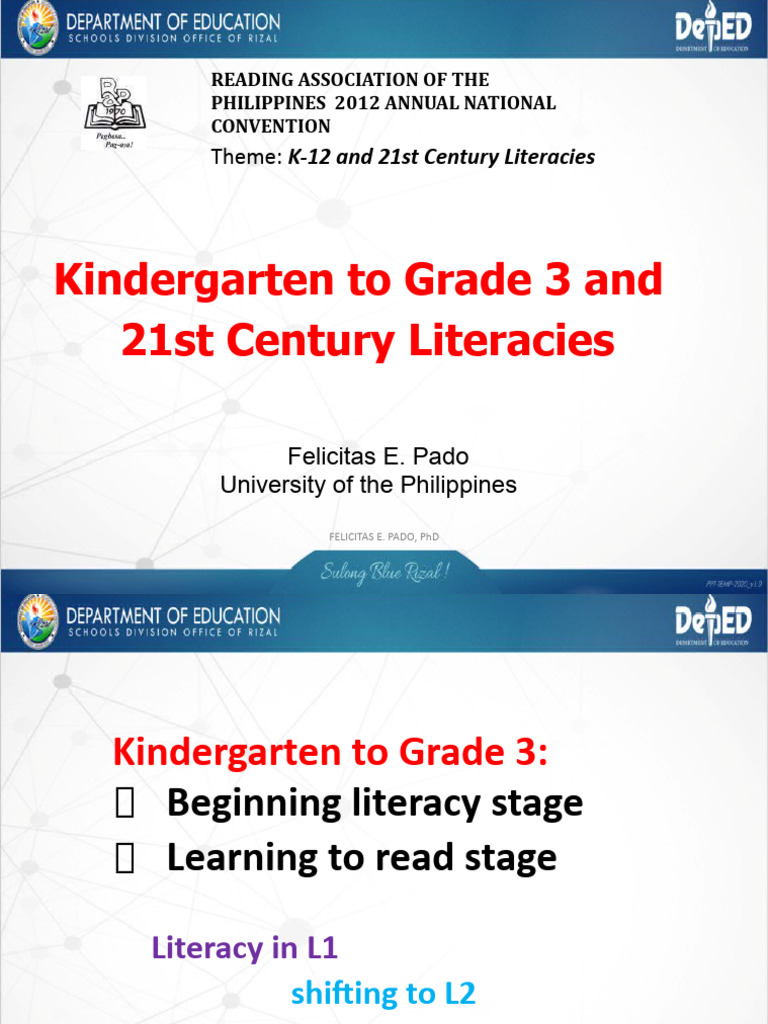 14 Domains of Literacy for K-3 | PDF | Reading Comprehension | Phonics