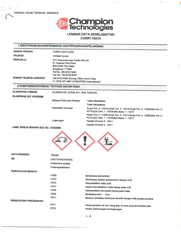 MSDS Corr 11937a | PDF