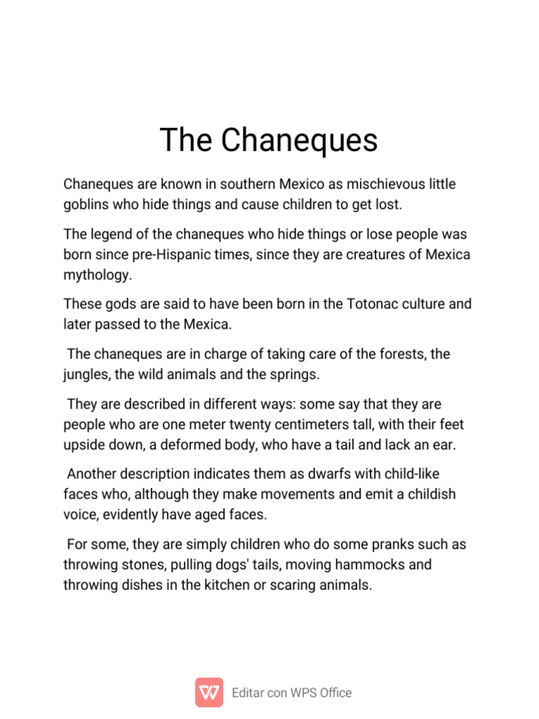 The Chaneques | PDF | History