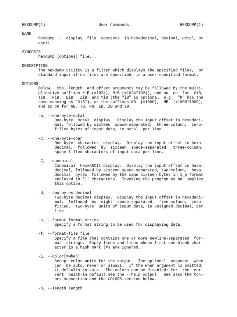 Hex Dump | Download Free PDF | Byte | String (Computer Science)