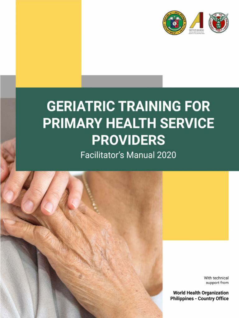 Geriatric Manual Primary Care For Geriatrics Revised Geriatric Training ...