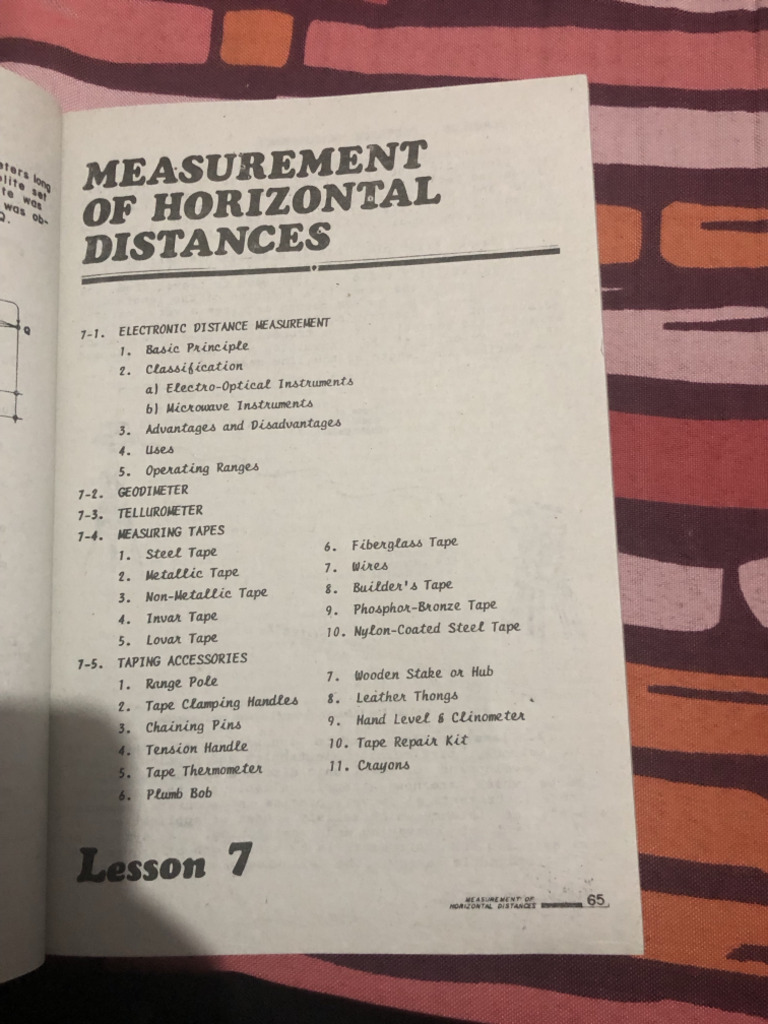 Measurement of Horizontal Distances | PDF