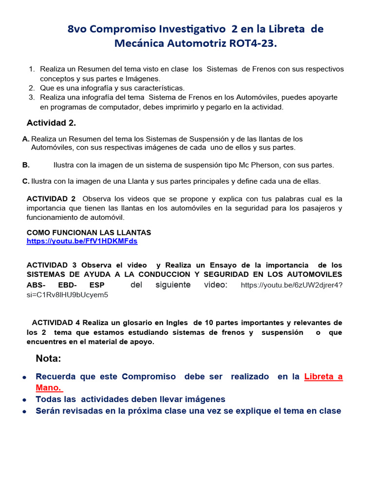 8vo Compromiso Semana 5 Libreta Rot5-23 | PDF