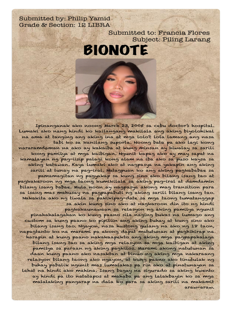 Yamid Bionote | PDF