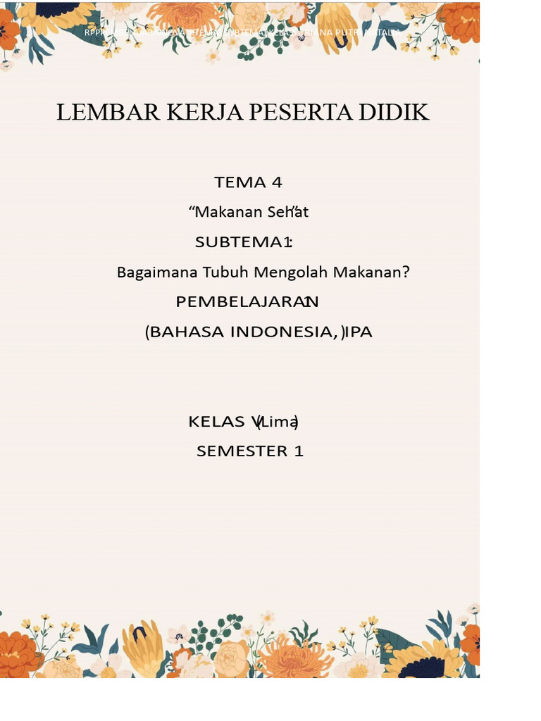 Instrumen Soal Tema 3 | PDF