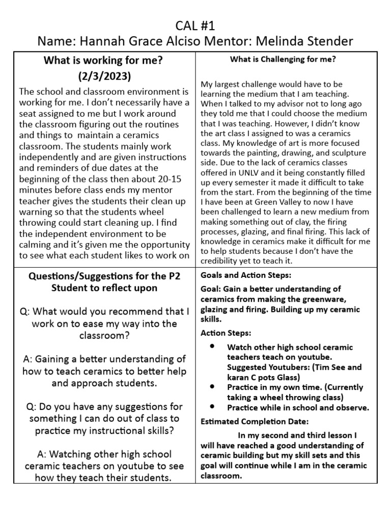 Editable Cal 1 | PDF | Mentorship | Teachers