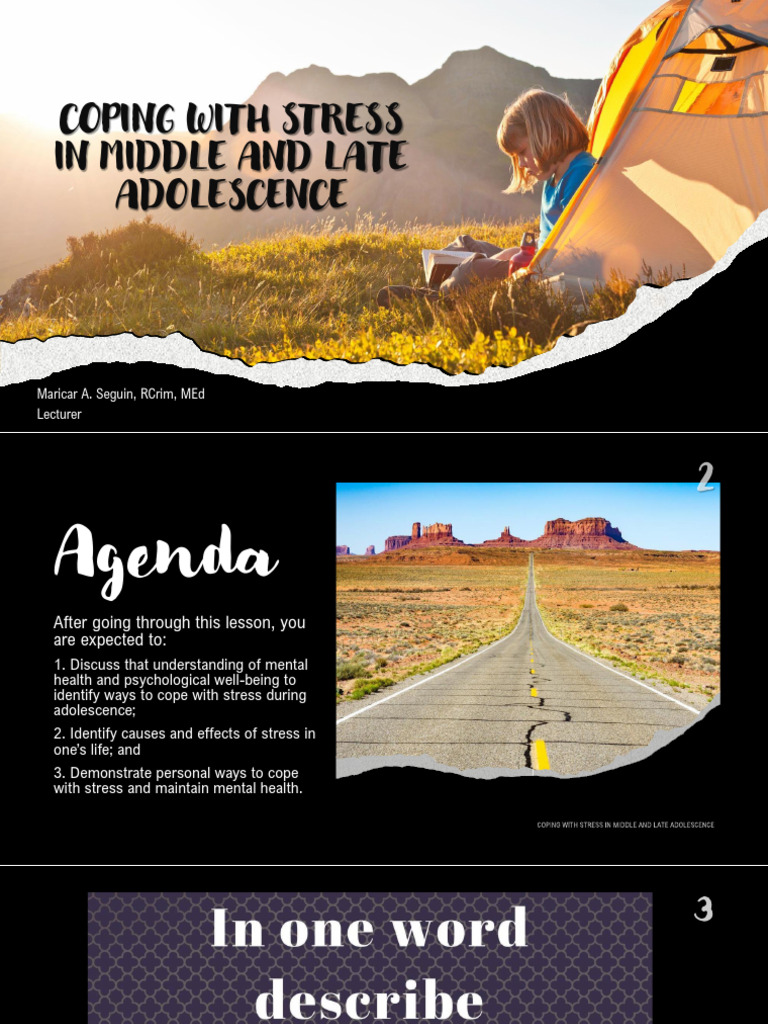 Sson 4 Coping With Stress In Middle And Late Adolescence 1 Pdf