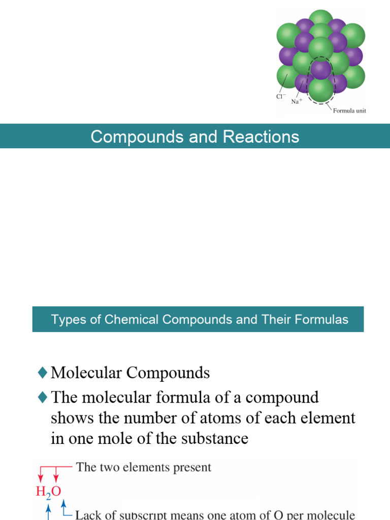 Compounds and Reactions For Lecture Online | PDF | Chemical Compounds ...