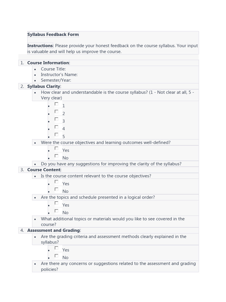 Syllabus Form Format | PDF | Learning | Human Communication