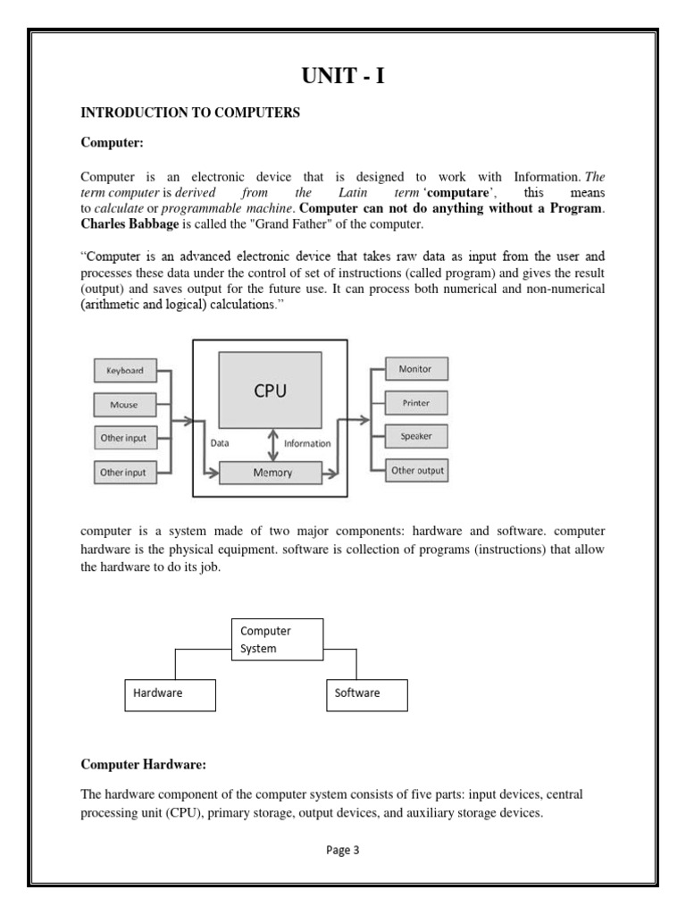 Understanding Computer Hardware Basics | PDF | Programming | Computer ...