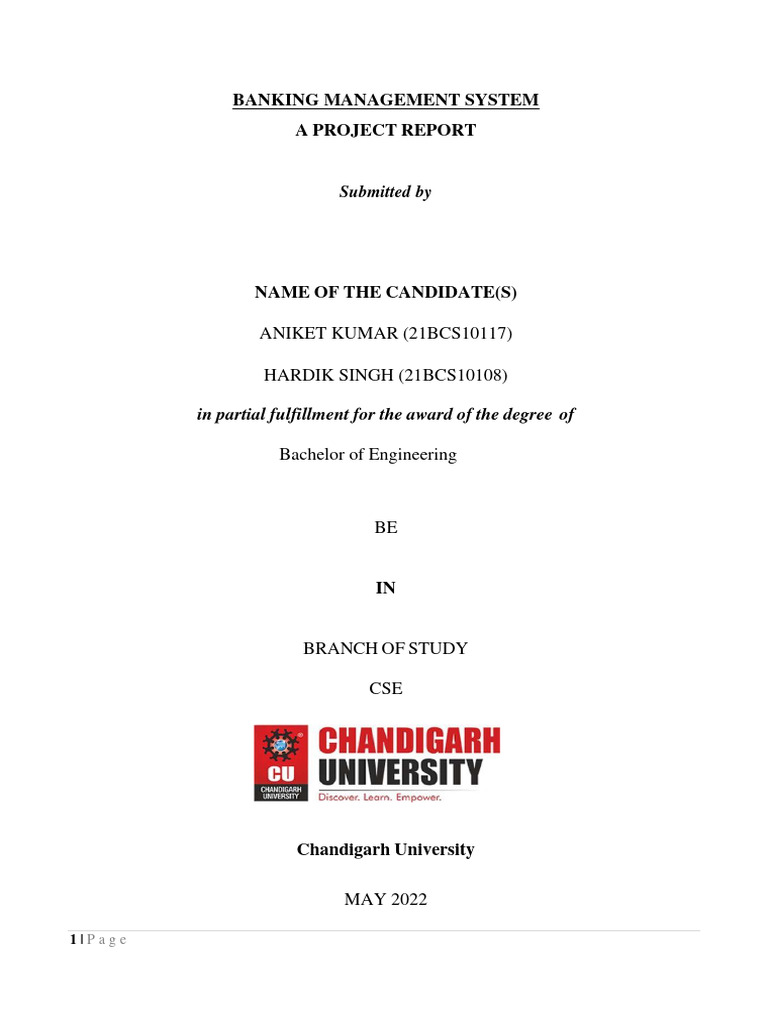 Banking Management System | PDF | World Wide Web | Internet & Web