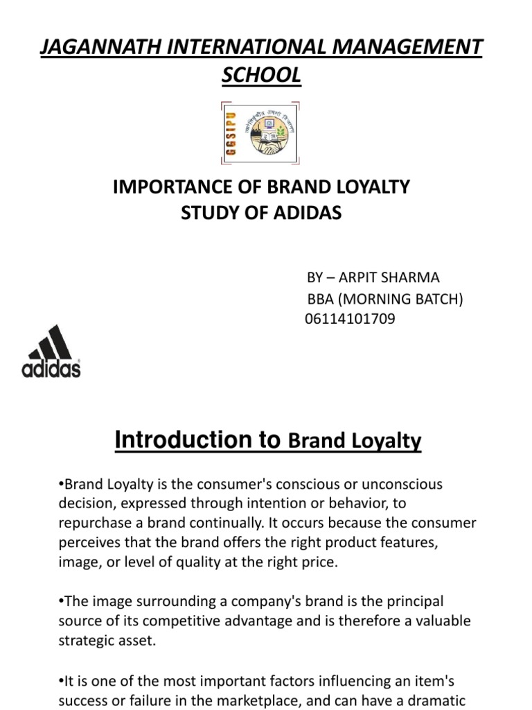 Adidas Brand Loyalty Analysis | PDF | Adidas | Retail