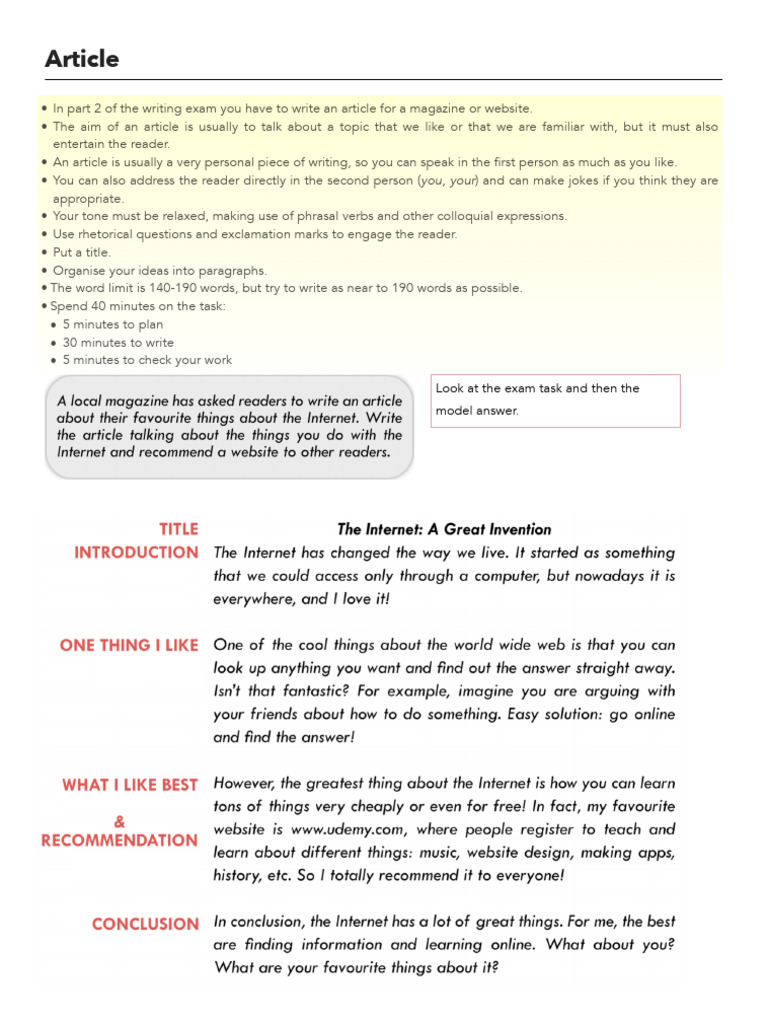 Article Writing | PDF