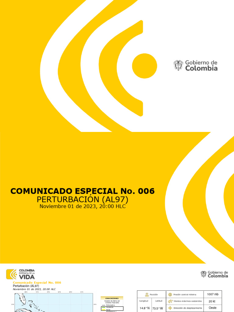 Alerta por Perturbación AL97 en Caribe | PDF | Desastres naturales ...