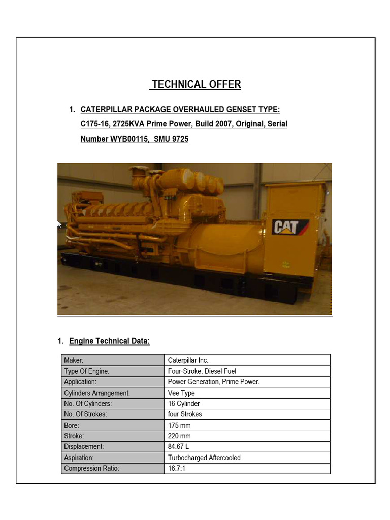 C175-16-2725KVA-CAT-Rebuild-WYB00115 | PDF | Turbocharger | Vehicle ...