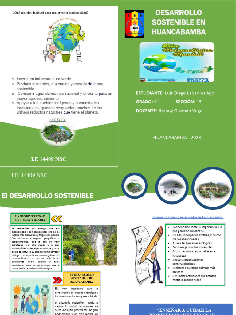 Diptico 3 | PDF | Biodiversidad | Sustentabilidad