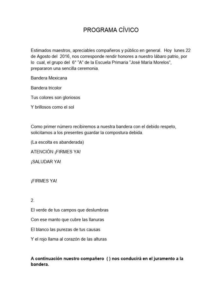 PROGRAMA-CÍVICO | PDF