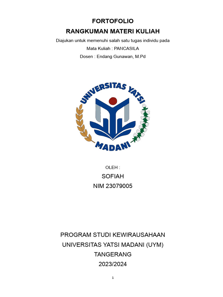 Format Rangkuman Tugas | PDF
