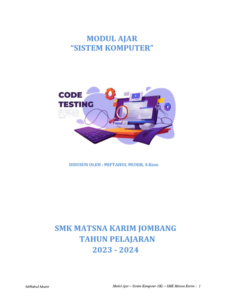 Modul Ajar Siskom | PDF