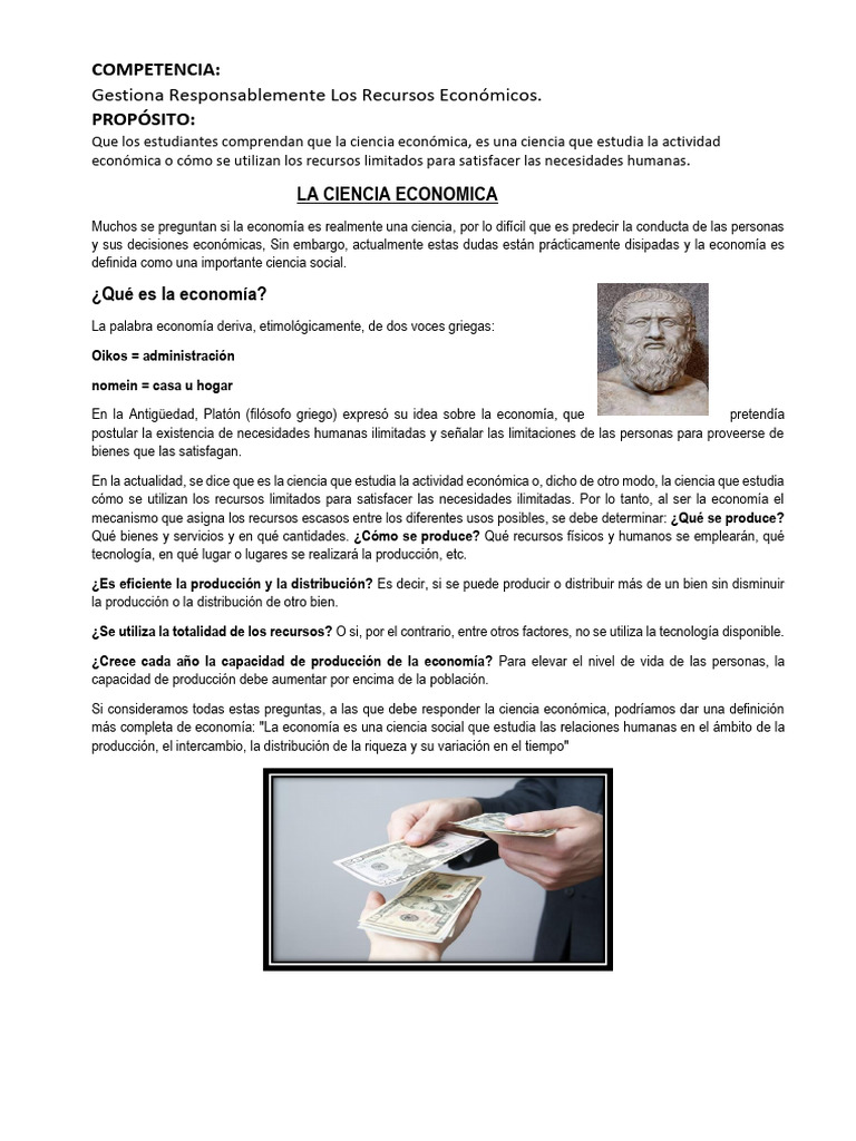 La Ciencia Economica | PDF | Mercado (economía) | Ciencias económicas