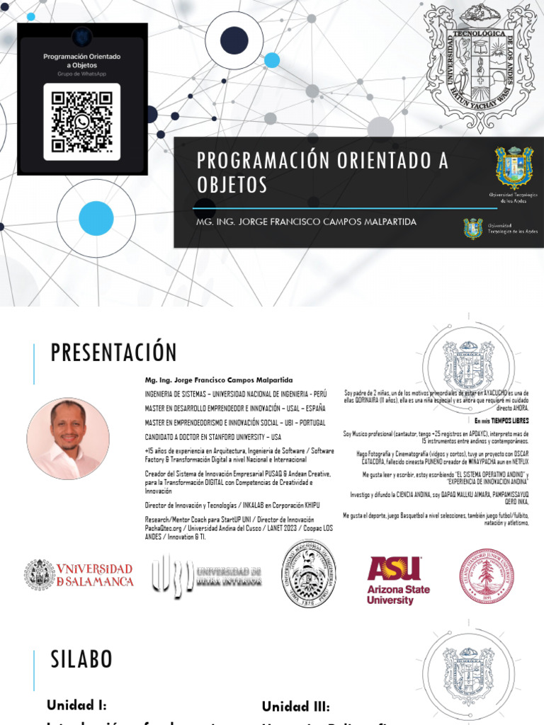 Programación Orientado a Objetos Semana4 | PDF | Objeto (informática) | Java (lenguaje de ...
