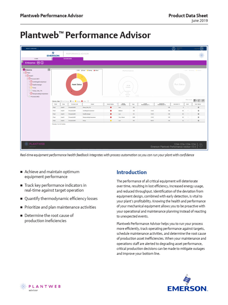 Emerson Plantweb Performance Advisor-En-202620 | PDF | Boiler | Gas Turbine