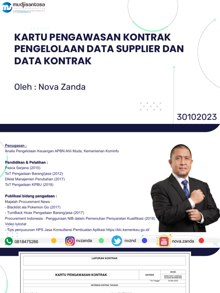Kartu Pengawasan Kontrak | PDF
