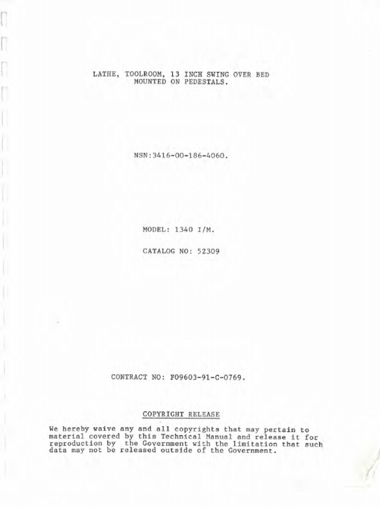 Standard Modern 1340 Mil Manual | PDF