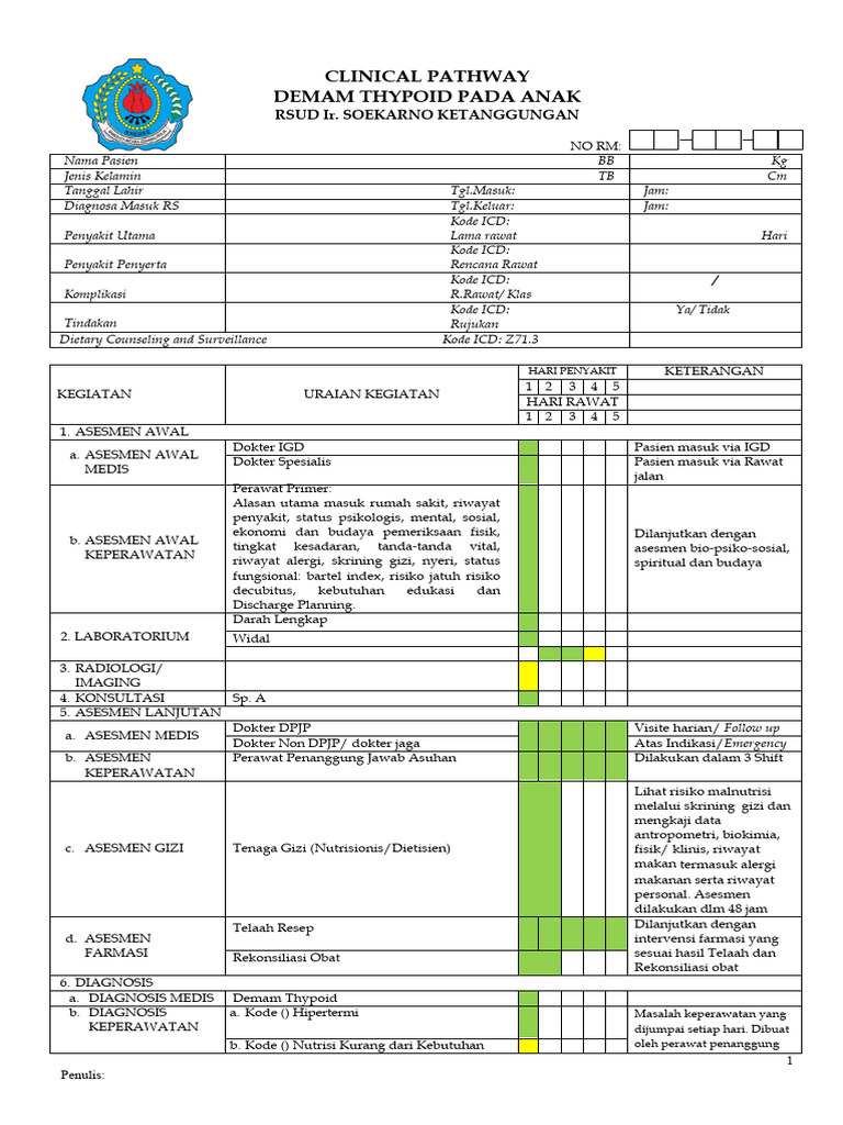 CP Demam Tifoid An | PDF