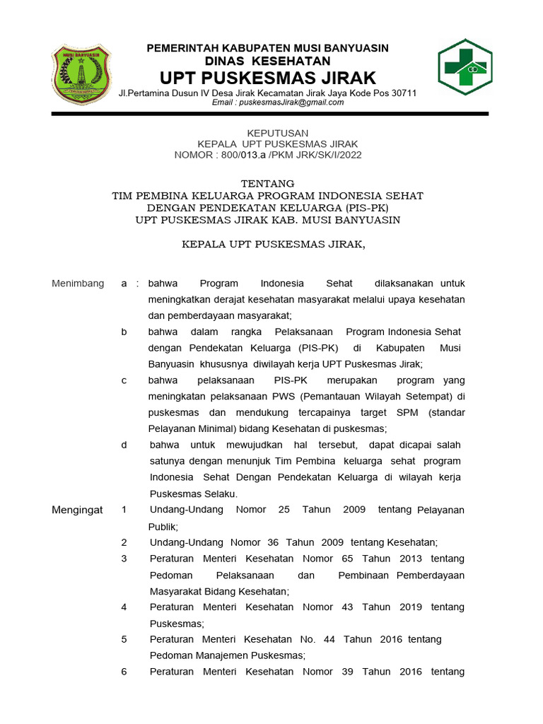 2.5.1. Ep A SK Bina Keluarga Pispk | PDF | Kesehatan Holistik