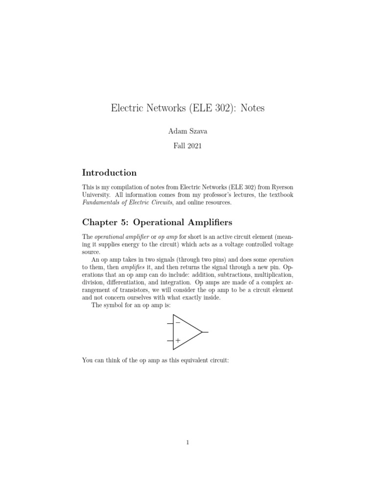 ELE302 Notes | Download Free PDF | Electronic Filter | Low Pass Filter