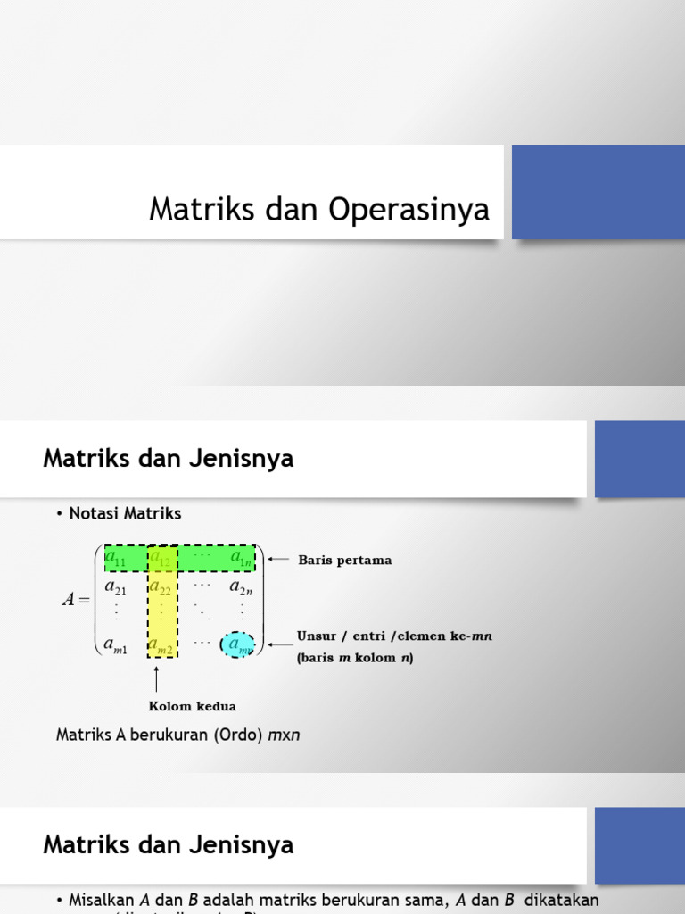 Matriks Dan Operasinya Pdf 