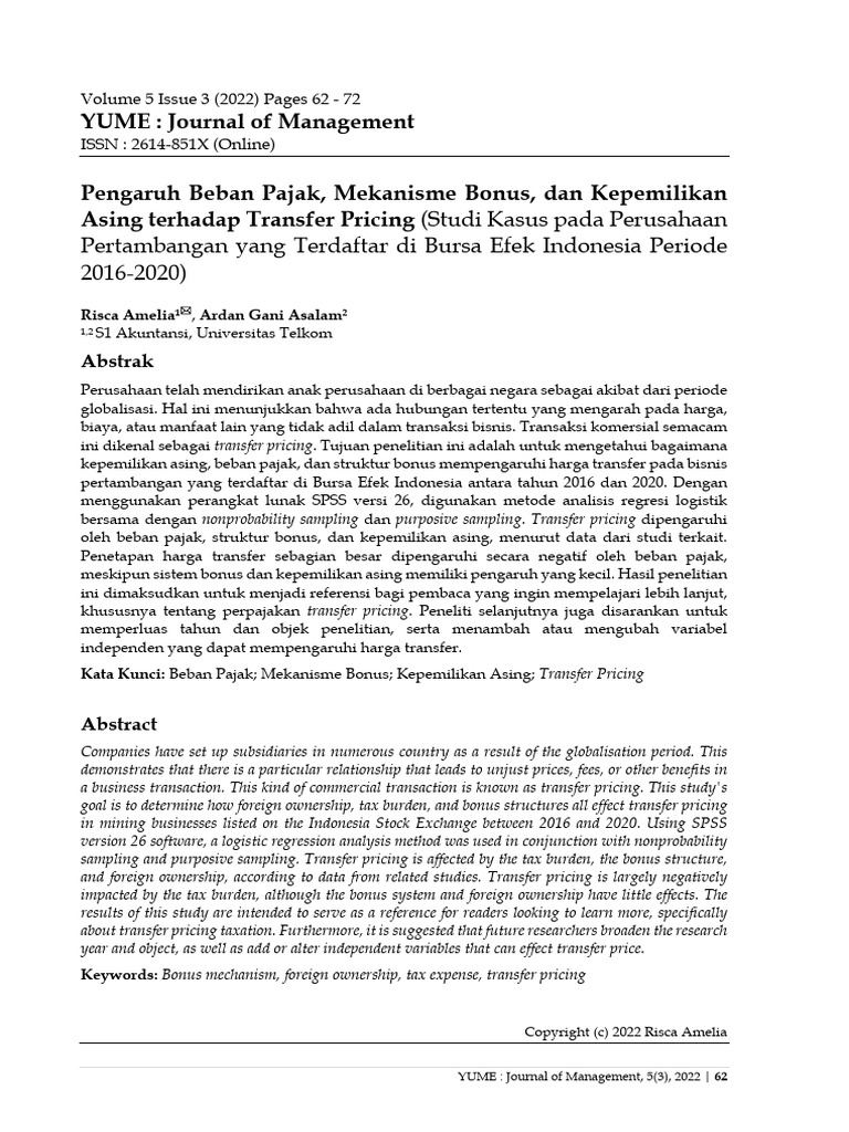 2022 Amelia Asalam | PDF