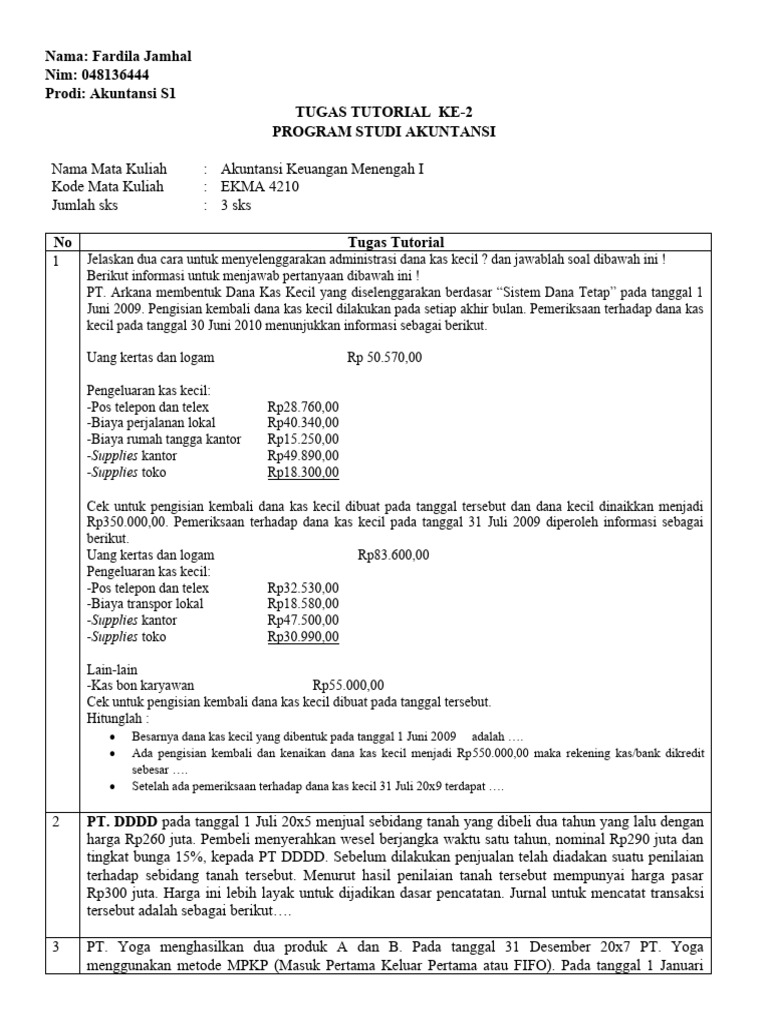 Tugas Tutorial 2 | PDF