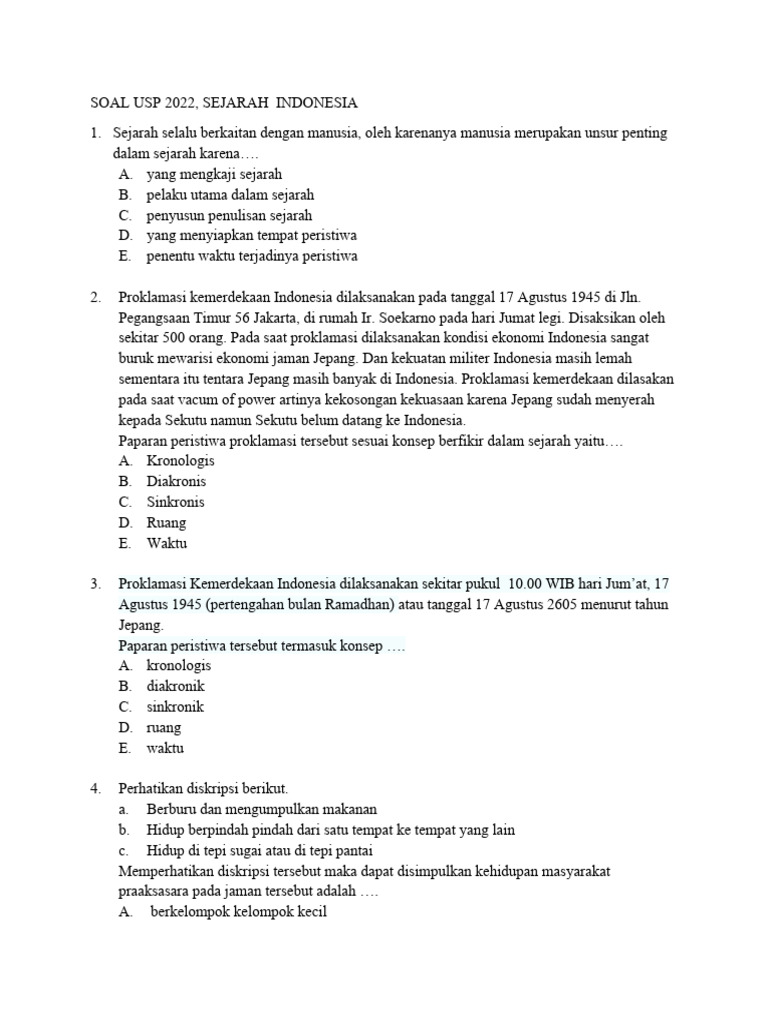 Latihan Soal Usp | PDF