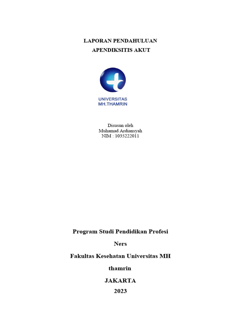 LP APENDIKSITIS ARDI | PDF