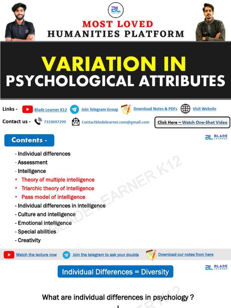 Chapter 1 | PDF | Intelligence | Intelligence Quotient