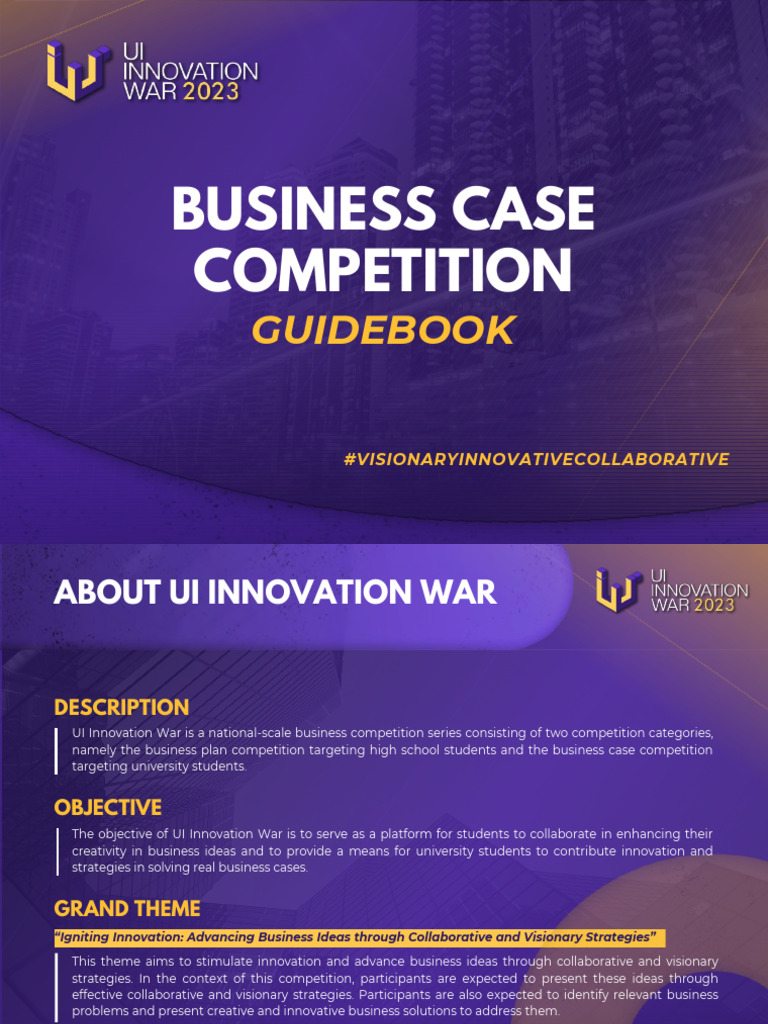 UI Innovation War: Business Case Competition | PDF | Innovation ...