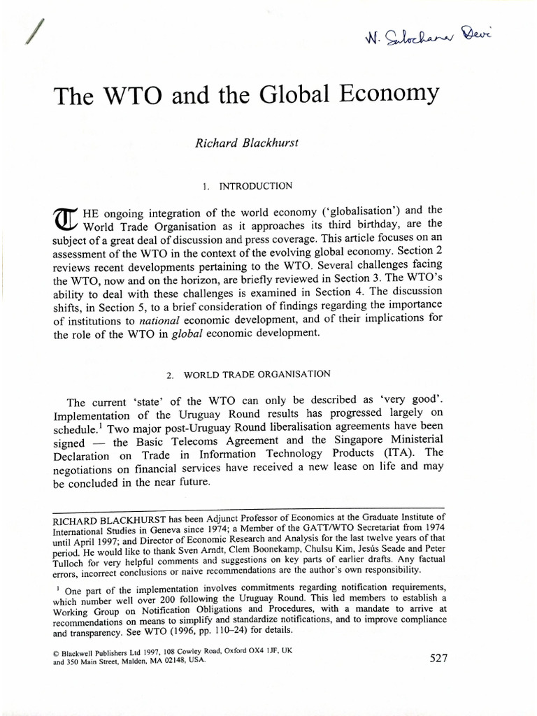 205 Wto | PDF