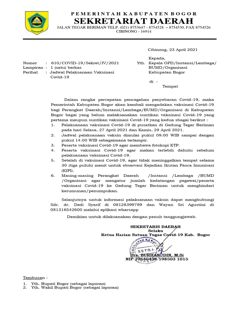 Surat - Vaksin - New | PDF