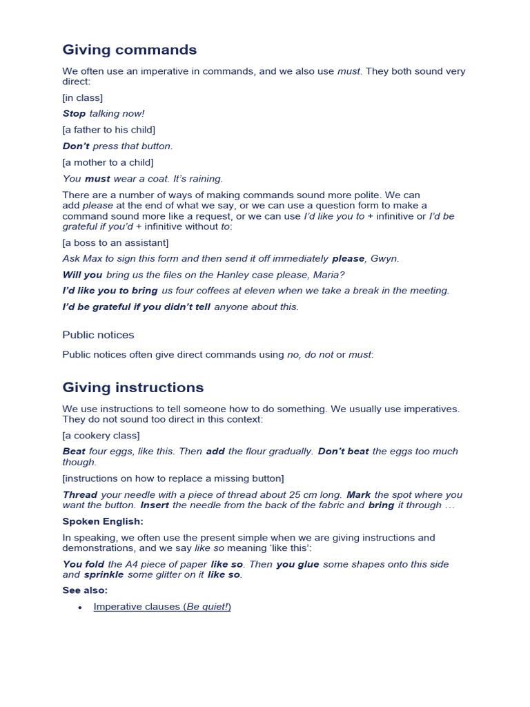 Giving Commands: Public Notices | PDF | Indonesian Language | Grammar