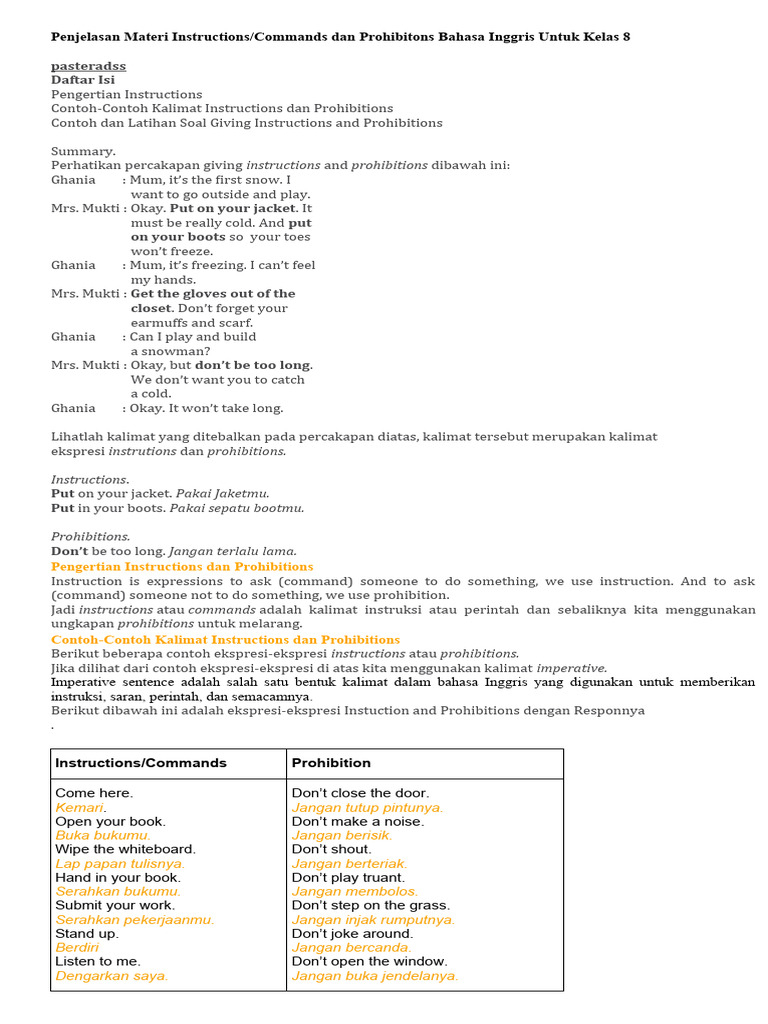 Materi Command and Instruction | PDF