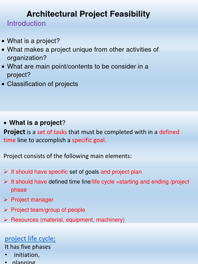 Architectural Project Feasibility Study | PDF | Feasibility Study ...