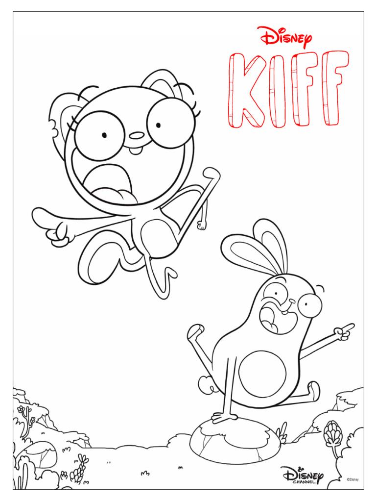 Kiff (Cartoon) Coloring Page | PDF