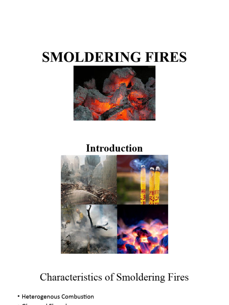 Smoldering Fires | PDF | Combustion | Fires