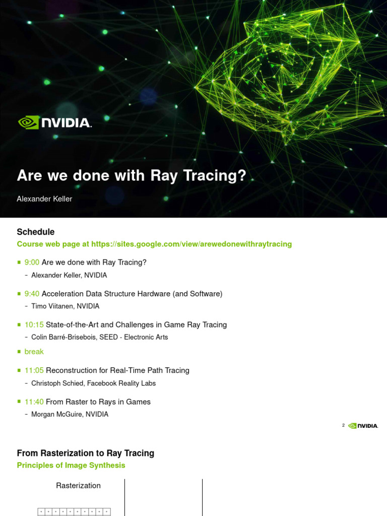 Are We Done With Ray Tracing | PDF | Rendering (Computer Graphics) | Texture Mapping