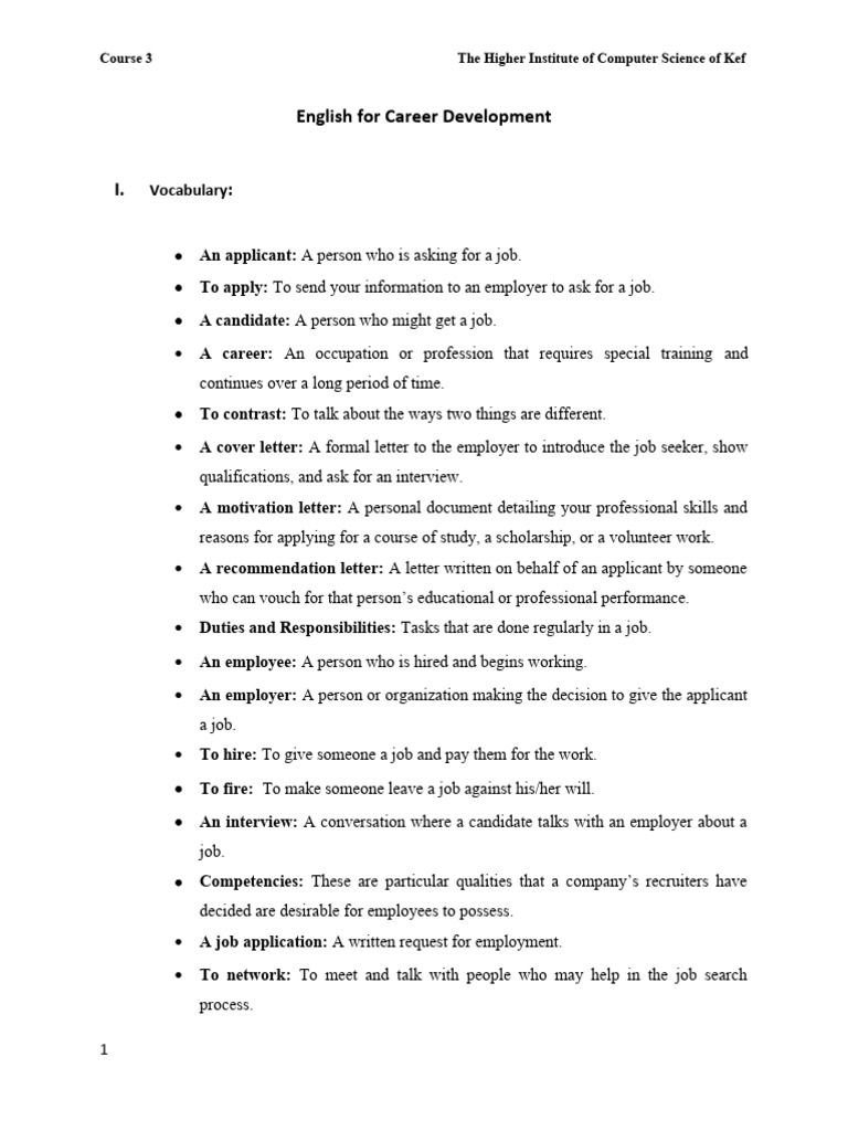 English For Career Development | PDF | Academic Degree | Doctor Of ...